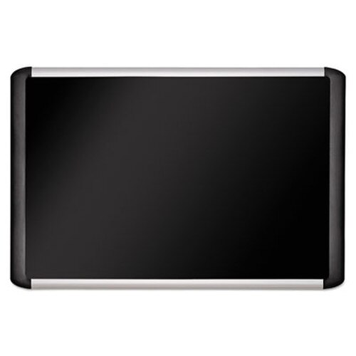 MasterVision® Soft-touch Bulletin Board, 48 x 36, Black Fabric Surface ...