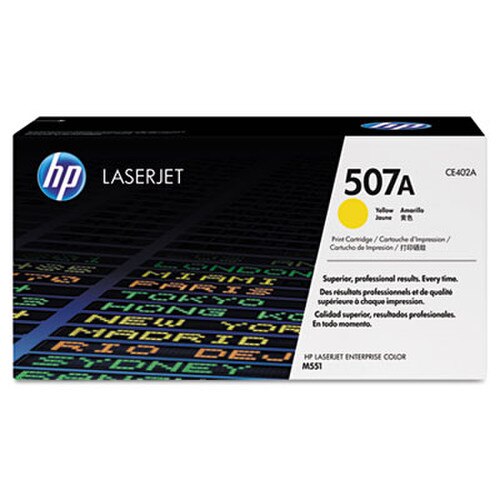 HP HP 507A, (CE402A-G) Yellow Original LaserJet Toner Cartridge for US ...