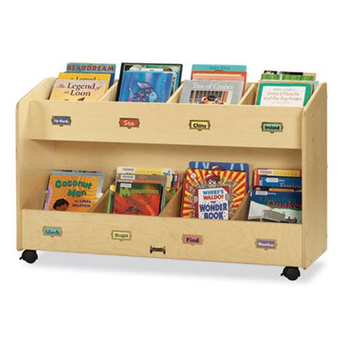 Jonti-Craft Mobile Section Book Organizers, Eight-Section, 48w x 16d x ...