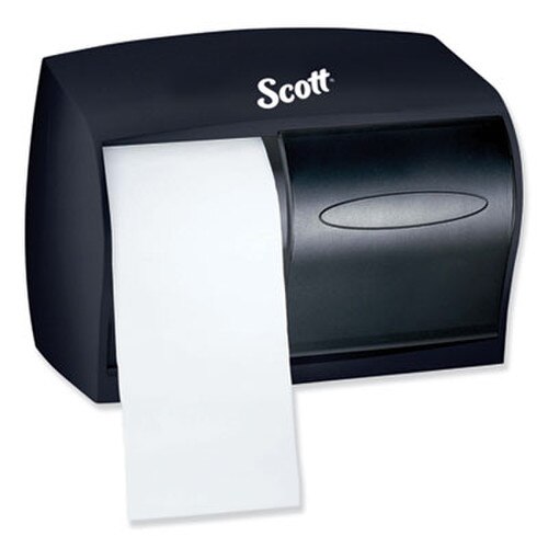 Scott® Essential Coreless SRB Tissue Dispenser, 11.1 x 6 x 7.63, Black ...